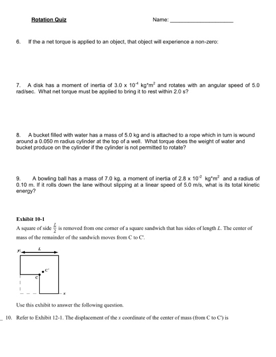 Solved Name: 1. A grindstone spinning at the rate of 20 | Chegg.com