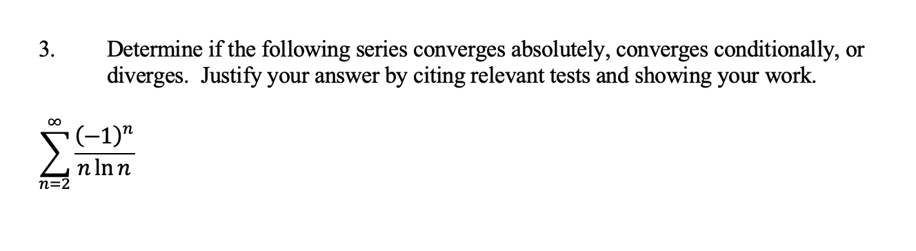 Solved Use alternating series test, ratio test, roots test, | Chegg.com