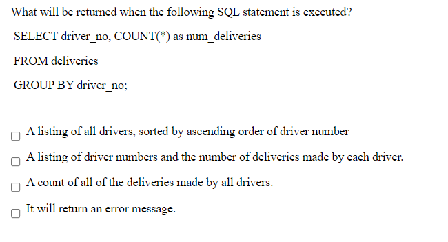 Solved plz help me solve these two SQL multiple choice | Chegg.com
