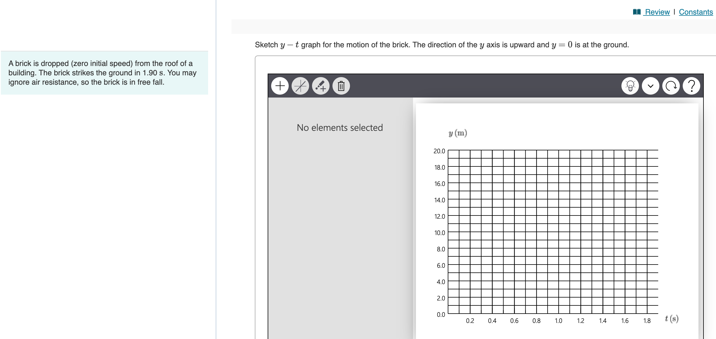 Solved Sketch vy−t graph for the motion of the brick. A | Chegg.com