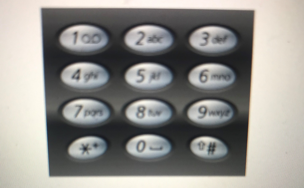 Solved Problem 2: [10 marks] Phone key pads | Chegg.com