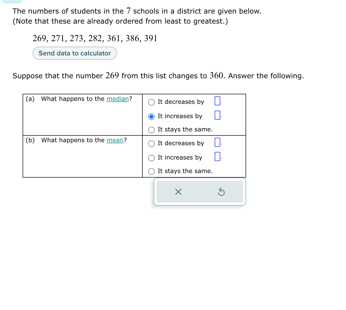 Solved The numbers of students in the 7 ﻿schools in a | Chegg.com