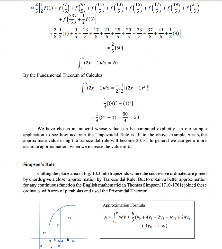 Solved USING APPROXIMATION METHOD FIND THE INTEGRATION OF | Chegg.com