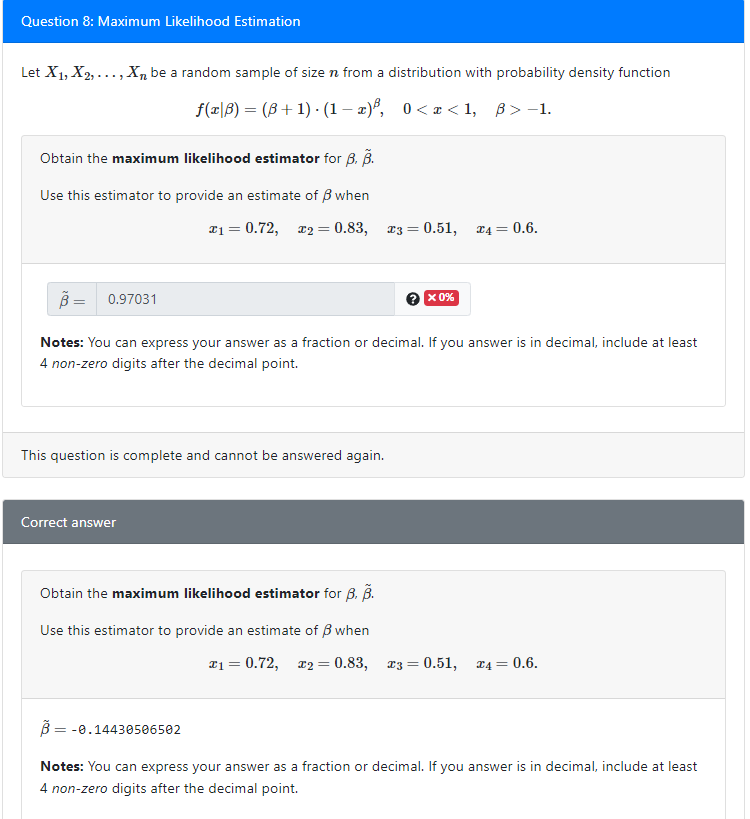 Solved Question 8: Maximum Likelihood Estimation Let X1, X2, | Chegg.com