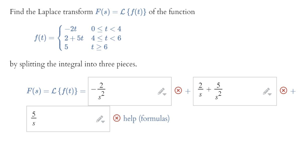 Solved Find the Laplace transform F(s) = L {f(t)} of the | Chegg.com