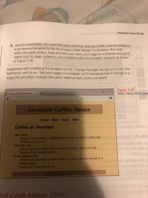 Solved ww. WEBSITE CASE STUDY Implementing CSS Each of the | Chegg.com