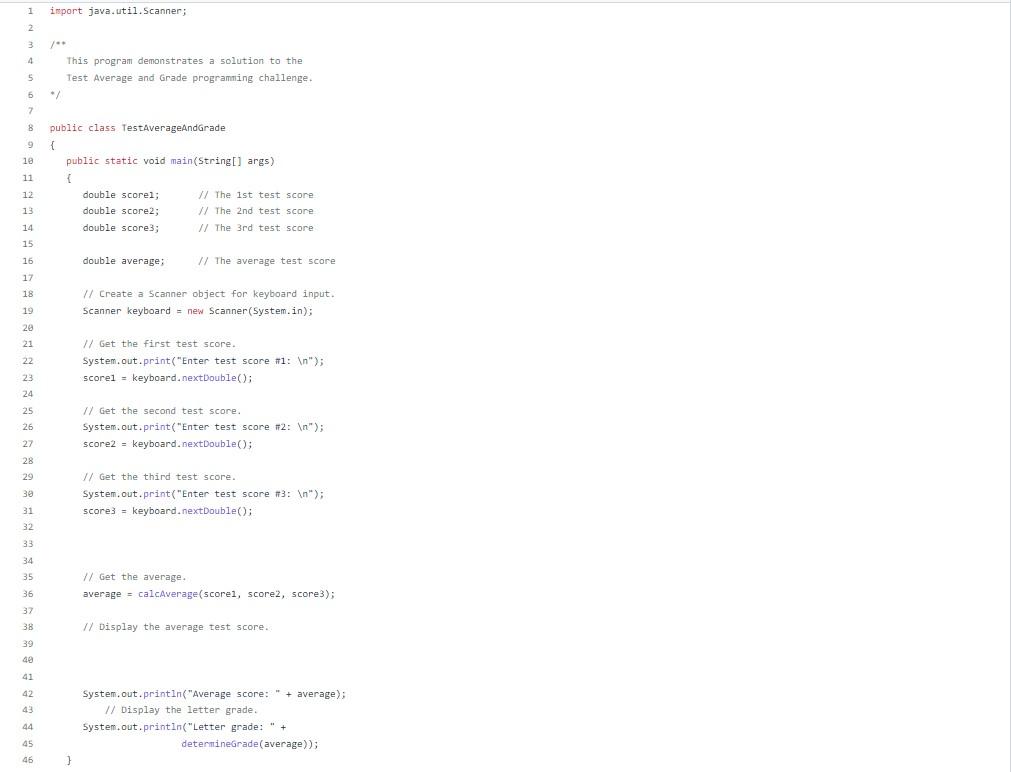 Solved import java.util.scannen; I∗ This program | Chegg.com