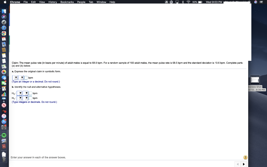 Solved Chrome File Edit View History Bookmarks People Tab | Chegg.com