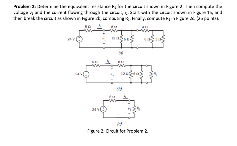 Solved Problem 2: Determine the equivalent resistance Rą for | Chegg.com