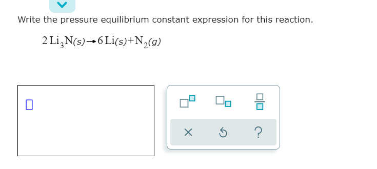 Solved Write the pressure equilibrium constant expression | Chegg.com