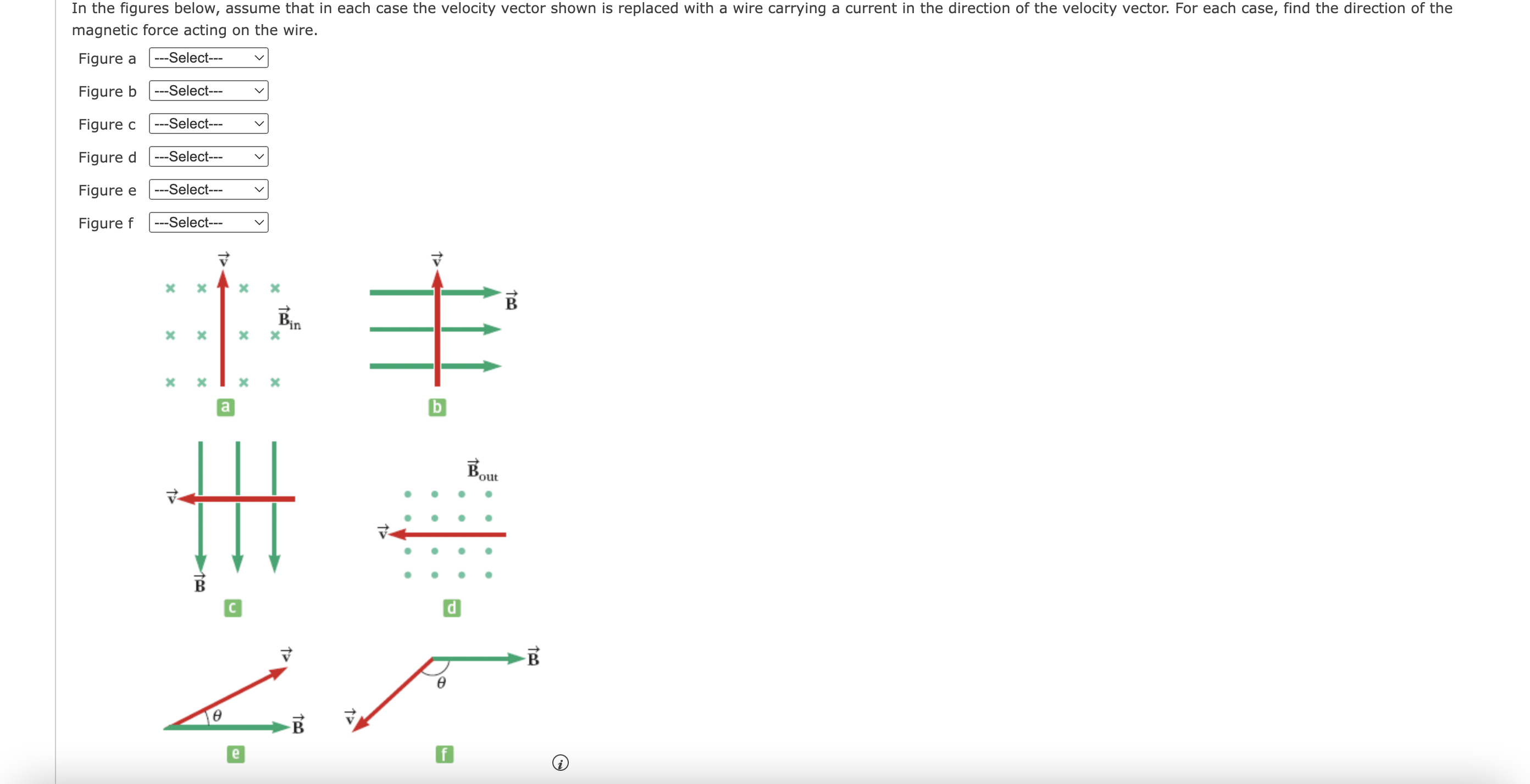 Solved Magnetic Force Acting On The Wire Figure A Figure B