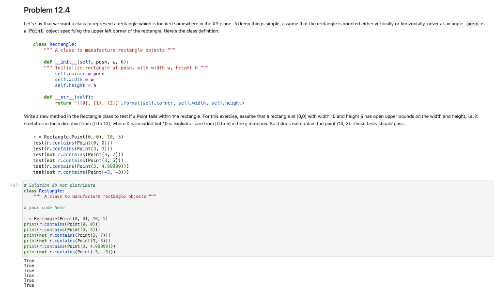 Solved Problem 12.4 Let's say that we want a class to | Chegg.com