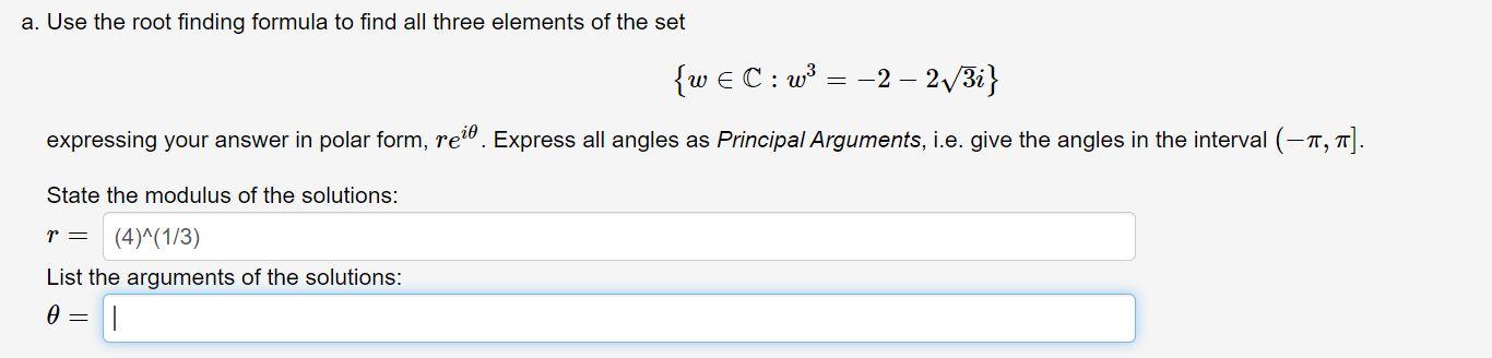 Solved a. Use the root finding formula to find all three | Chegg.com