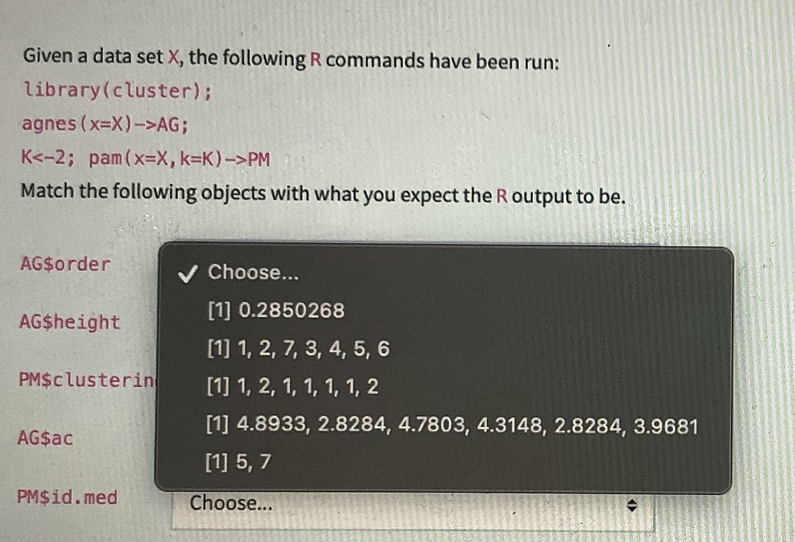 Solved Given a data set \\( X \\), the following \\( R \\) | Chegg.com