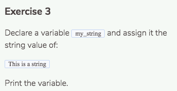 Solved Exercise 2 Declare a variable my_int and assign it | Chegg.com