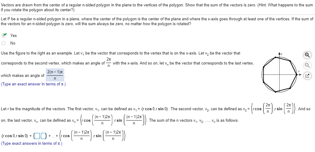 solved-vectors-are-drawn-from-the-center-of-a-regular-chegg
