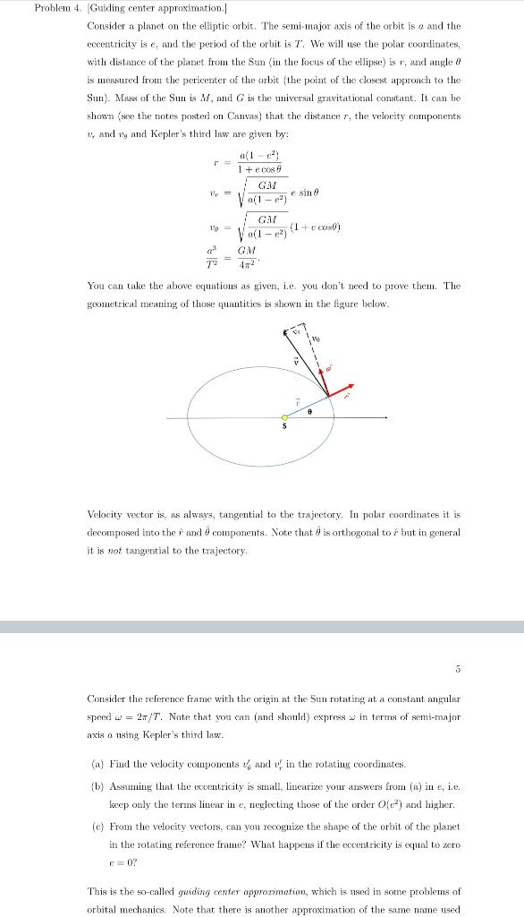Solved Problem 4. Guiding center approximation Consider a | Chegg.com