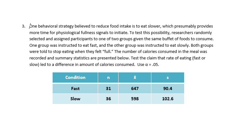 Solved 3. pne behavioral strategy believed to reduce food | Chegg.com