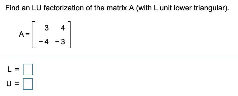 Solved 1 When A is invertible, MATLAB finds A by factoring | Chegg.com