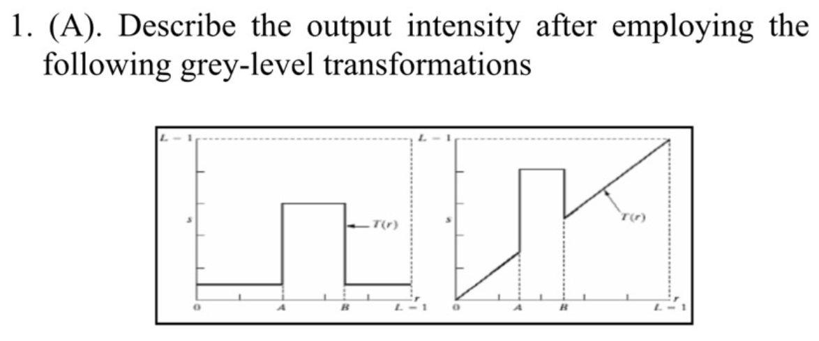 Solved 1. (A). Describe the output intensity after employing | Chegg.com