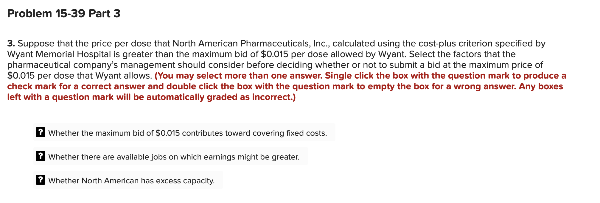 Solved Required information Problem 15-39 Cost-Plus Pricing; | Chegg.com