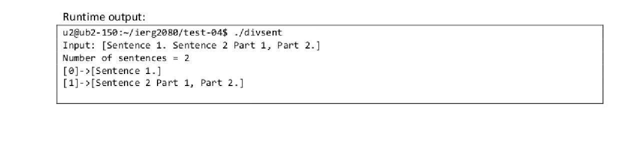 (a) [20 marks] Write a C function Divsentences() to | Chegg.com
