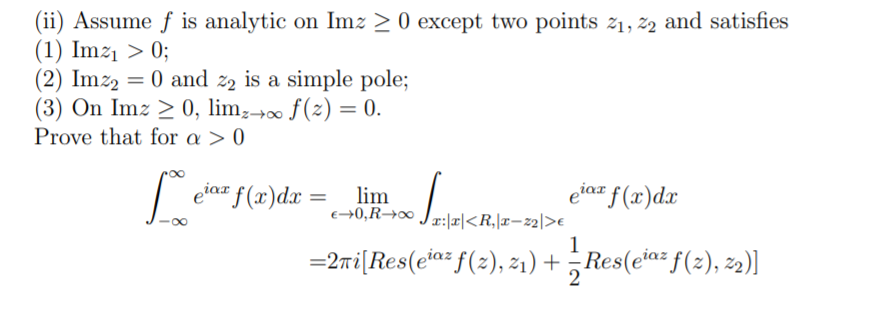 Solved An complex analysis question, do on your own and | Chegg.com