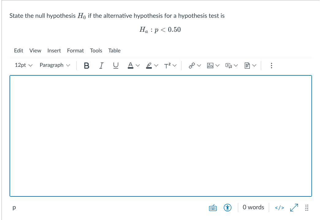 Solved State the null hypothesis H0 if the alternative | Chegg.com