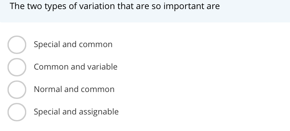 Solved The two types of variation that are so important | Chegg.com