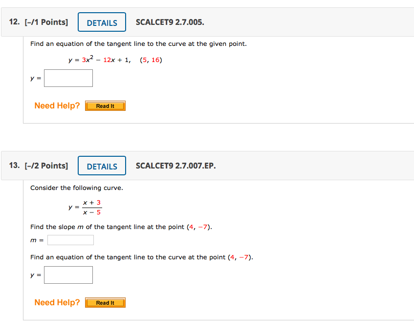 Solved 14. [-/5 Points] DETAILS SCALCET9 2.7.011.EP. MY | Chegg.com