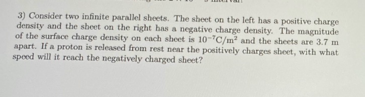 Solved Consider two infinite parallel sheets. The sheet on | Chegg.com