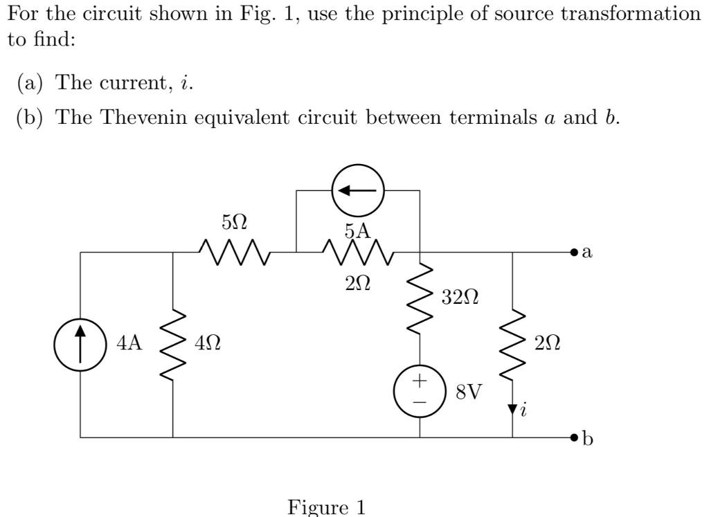 Solved For the circuit shown in Fig. 1, use the principle of | Chegg.com