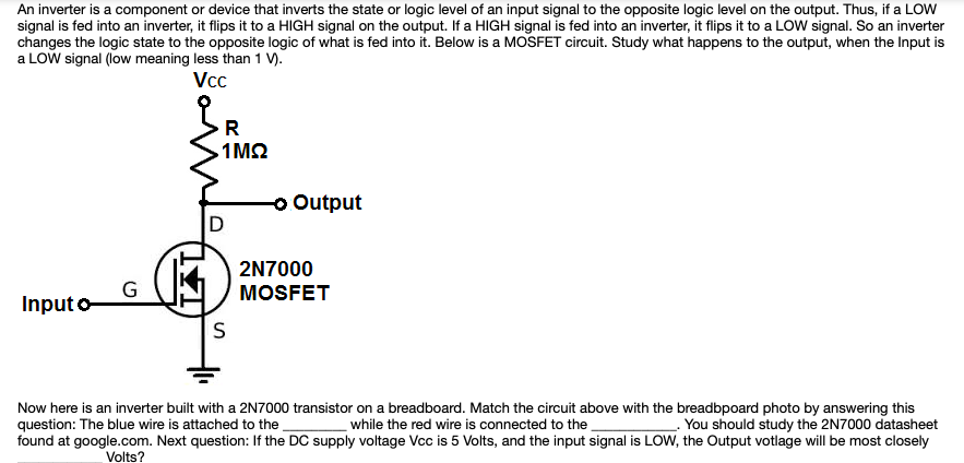 Solved An inverter is a component or device that inverts the | Chegg.com
