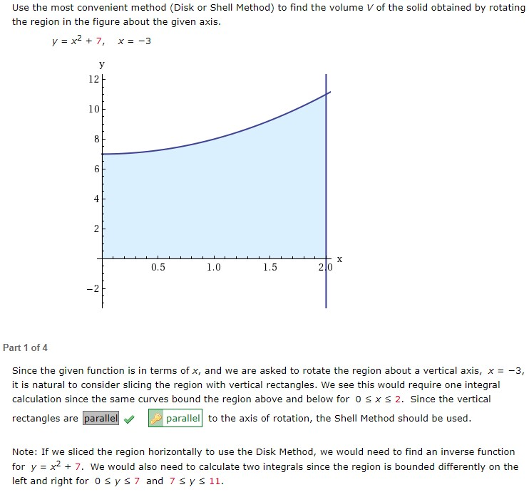 Solved Use the most convenient method (Disk or Shell Method) | Chegg.com