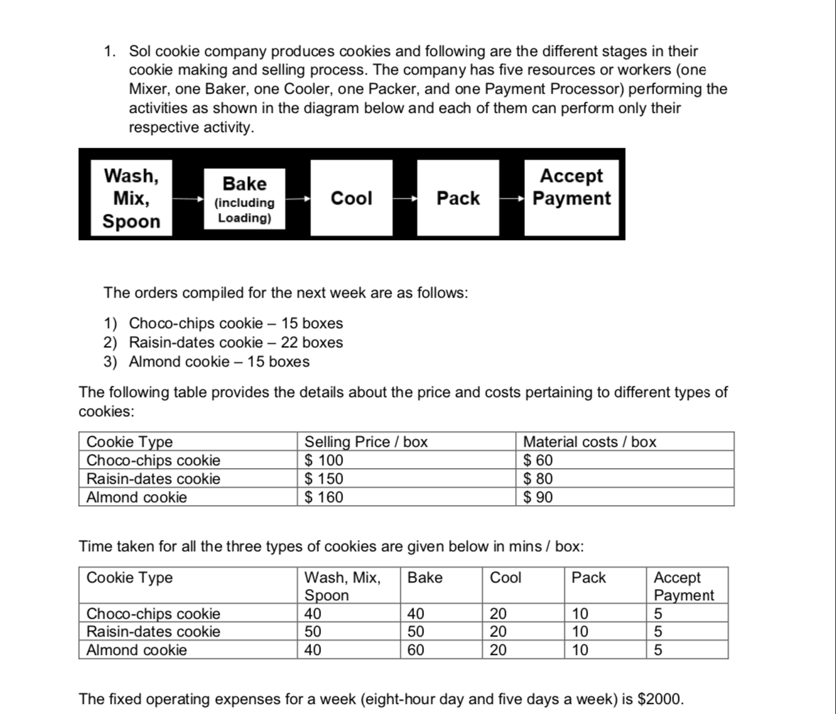 Solved Is there a bottleneck (constraint)? If so, | Chegg.com