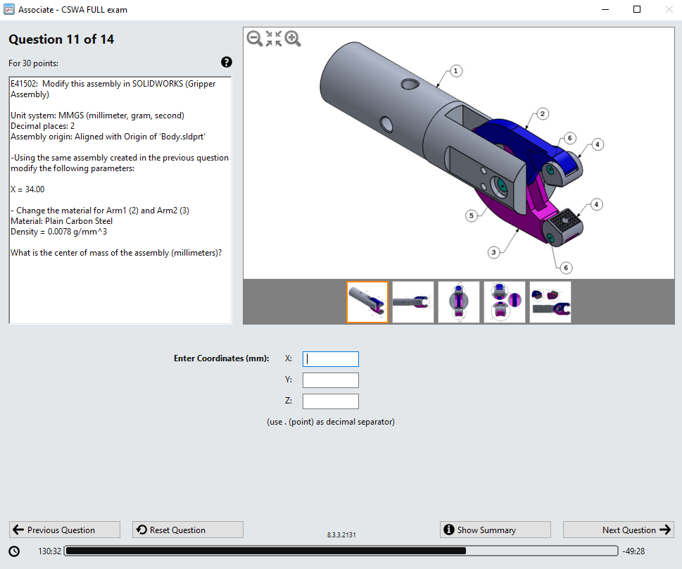 Solved E41502: Modify this assembly in SOLIDWORKS (Gripper | Chegg.com