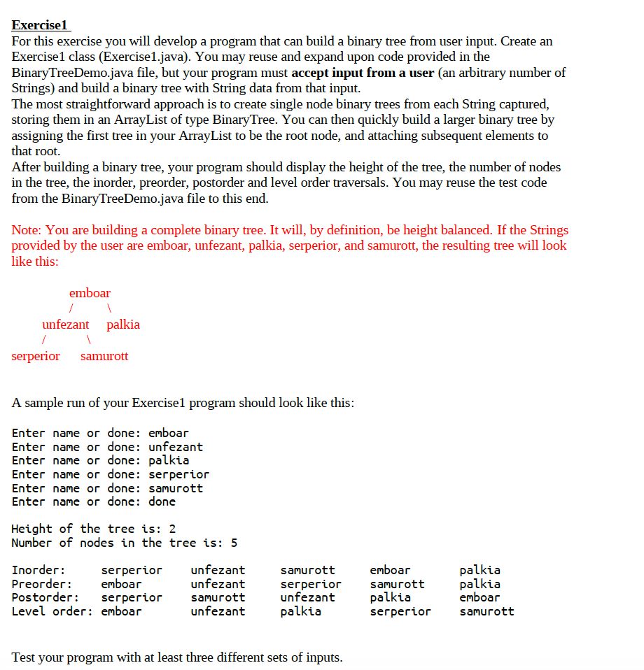 Exercise1 For this exercise you will develop a | Chegg.com
