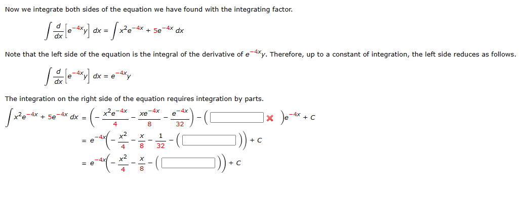 Solved Now we integrate both sides of the equation we have | Chegg.com