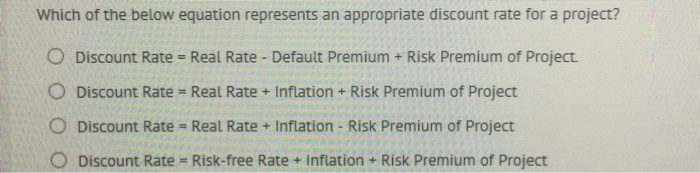 Solved Which of the below equation represents an appropriate | Chegg.com
