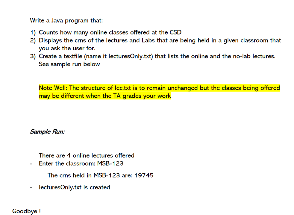 Solved Here at UCF, the Computer Science Department (CSD), a | Chegg.com