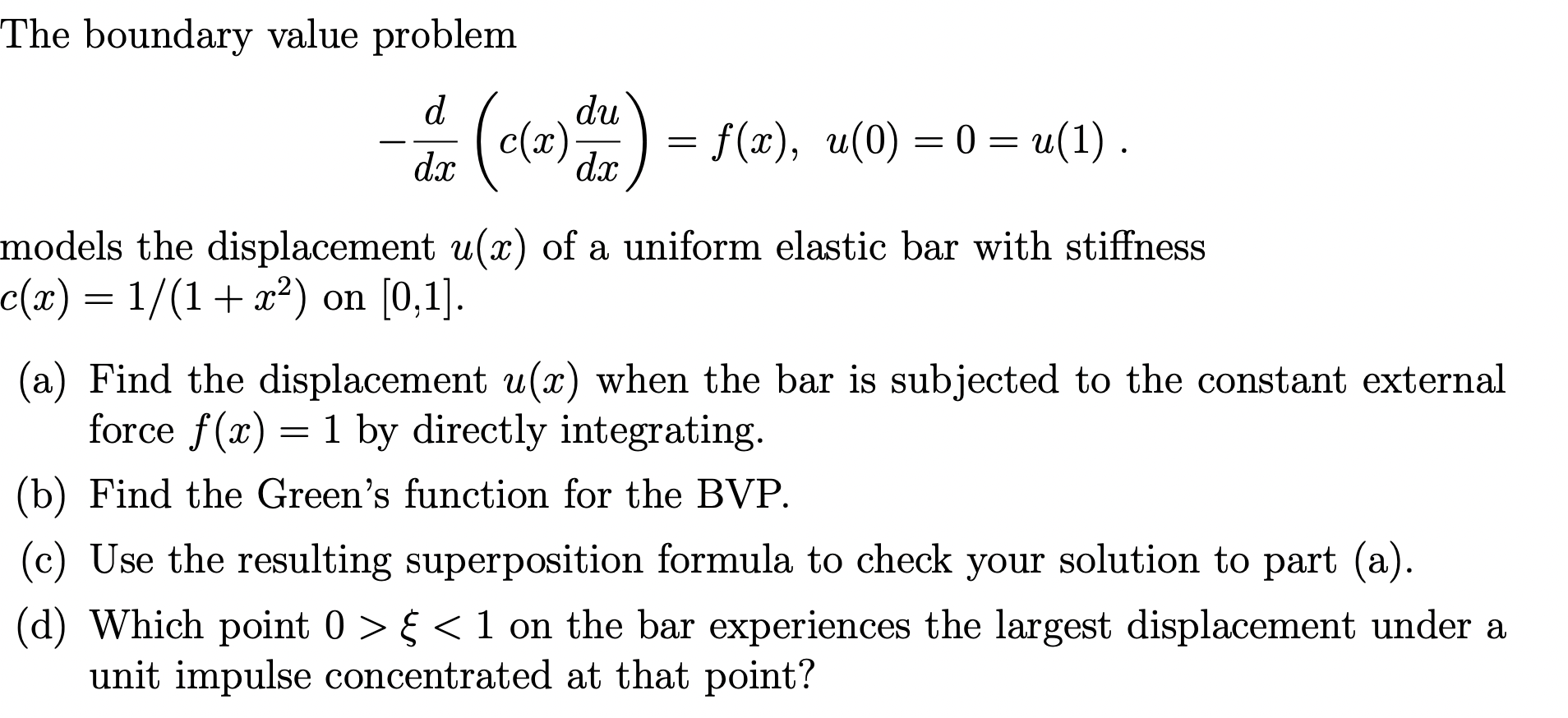 Solved The boundary value problem | Chegg.com