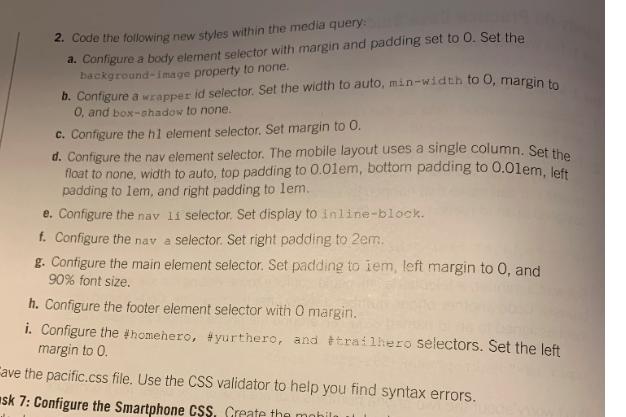 Solved dclvues.nuh pas Task 5: Modify the Desktop CSS. Open | Chegg.com