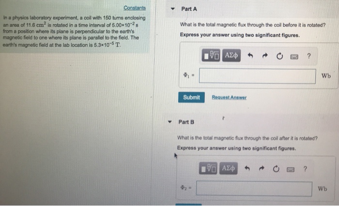 Solved Constants Part A In a physics laboratory experiment, | Chegg.com