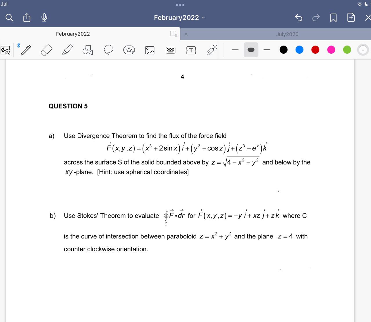 Solved a) Use Divergence Theorem to find the flux of the | Chegg.com