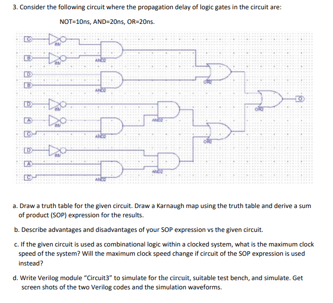 Solved 3. Consider the following circuit where the | Chegg.com