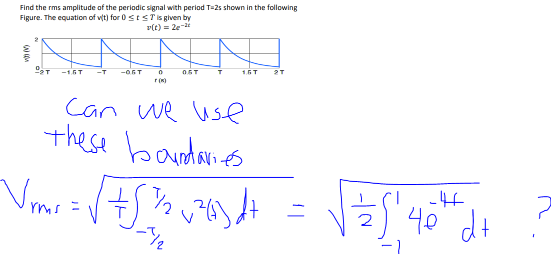 Solved Will this equation give me the correct Vrms. If not, | Chegg.com