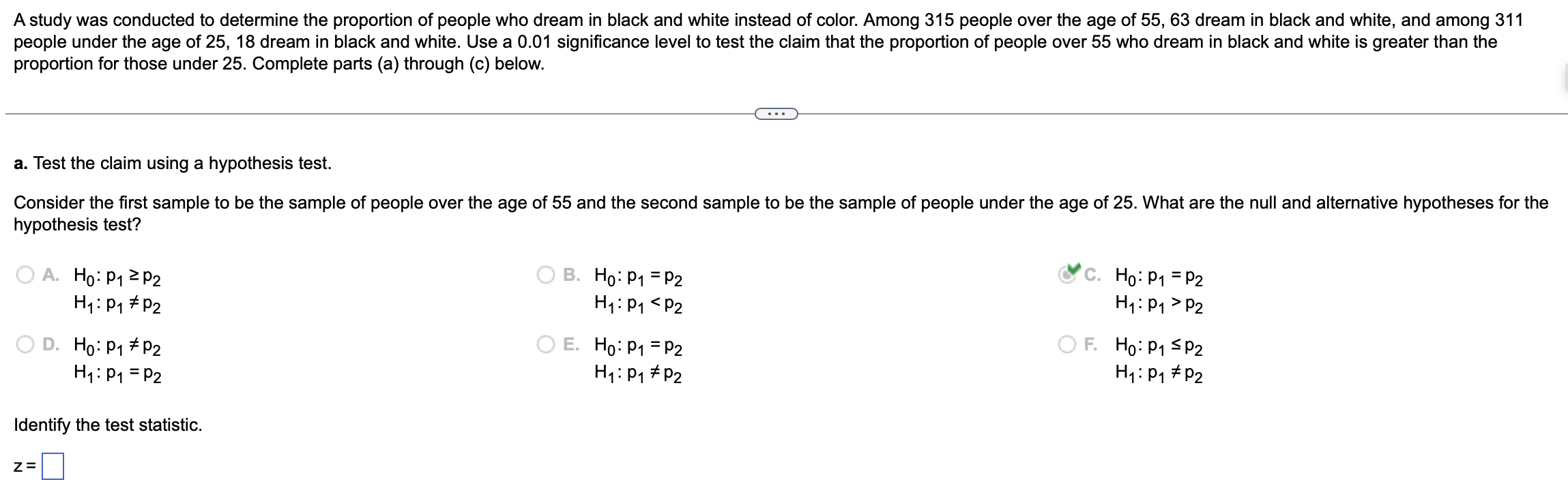 Solved proportion for those under 25. Complete parts (a) | Chegg.com