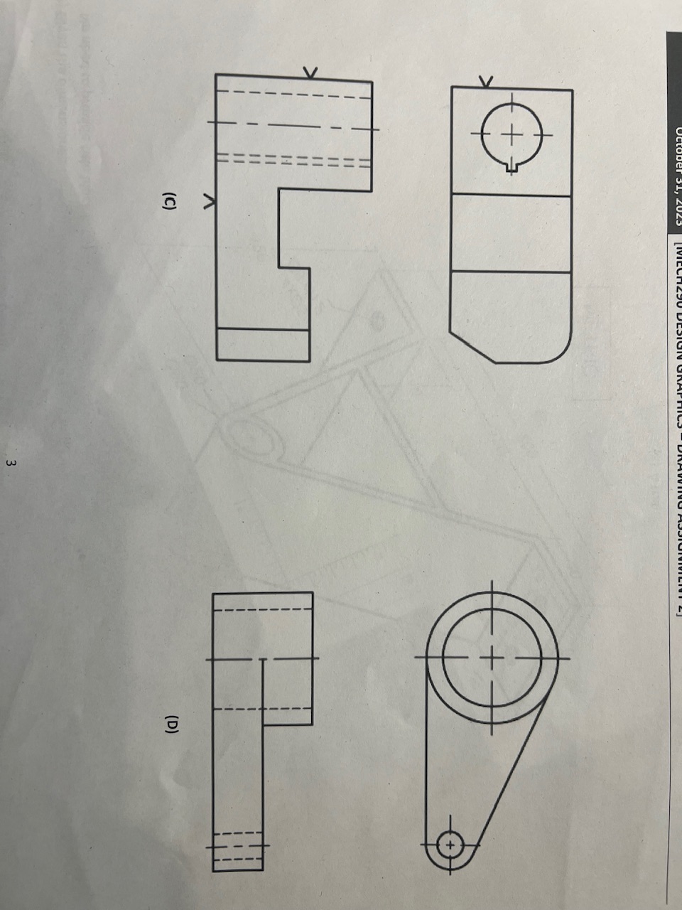 Solved b) Construct all extension lines, dimension lines, | Chegg.com
