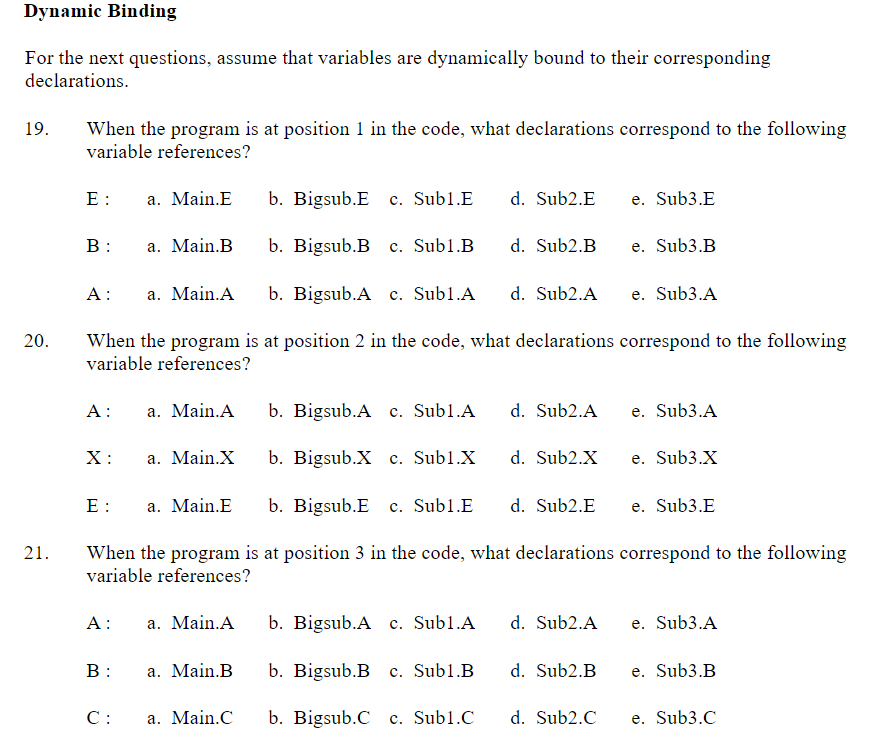 Solved Procedure Main Is A B X Integer Procedure Bigsub 