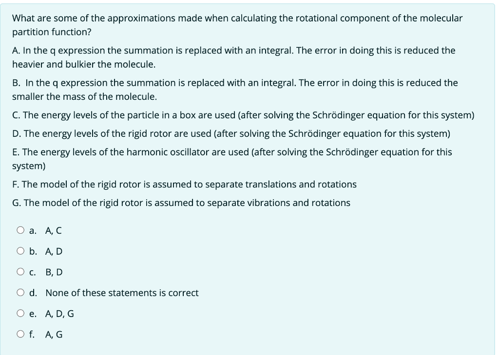 Solved What are some of the approximations made when | Chegg.com